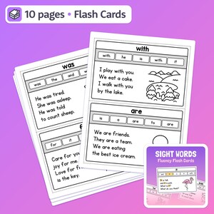 No Prep Sight Words Bundle | Kindergarten & 1st Grade Sight Word ...