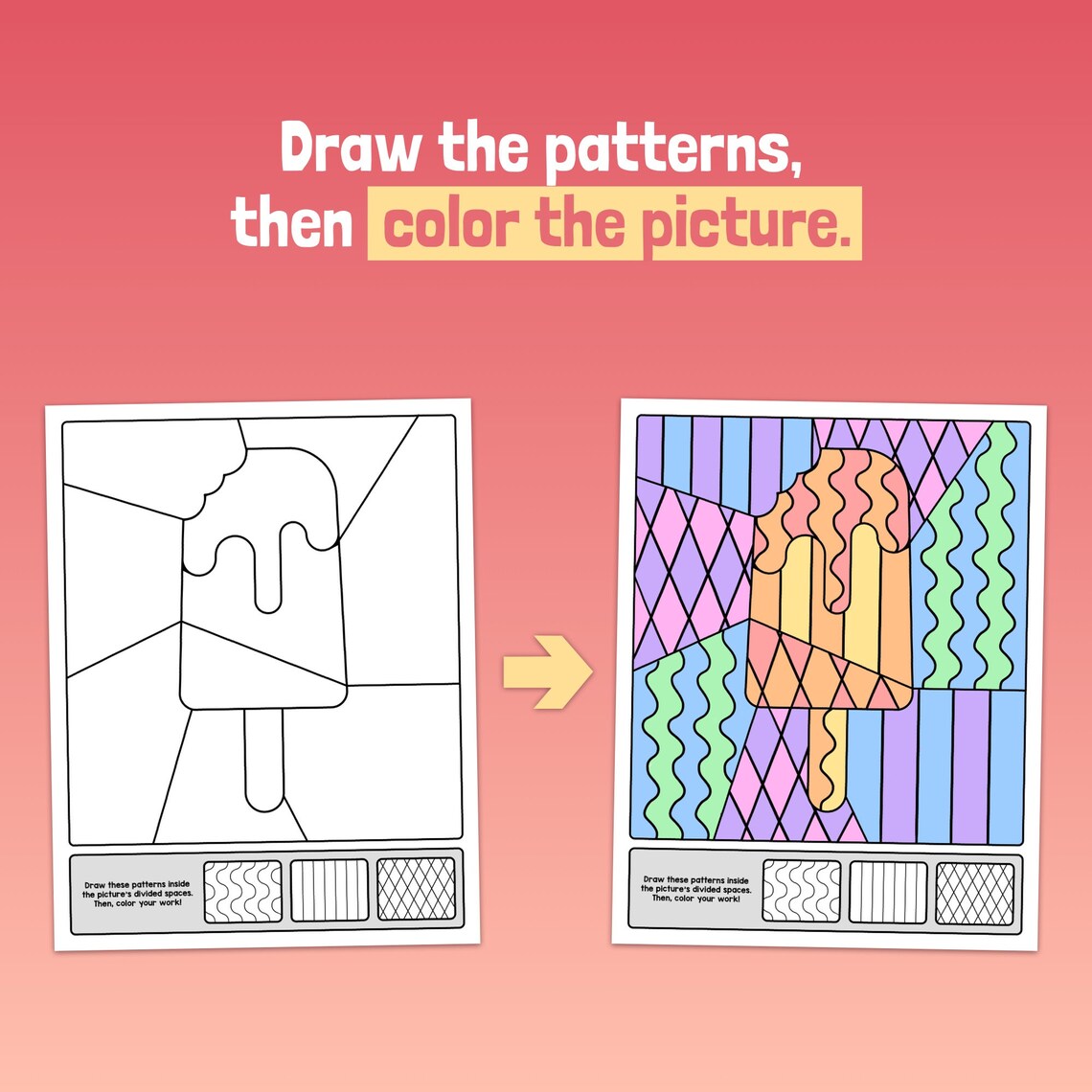 No Prep Pop Art Summer Coloring Pages | 1st, 2nd, 3rd Grade Summer ...