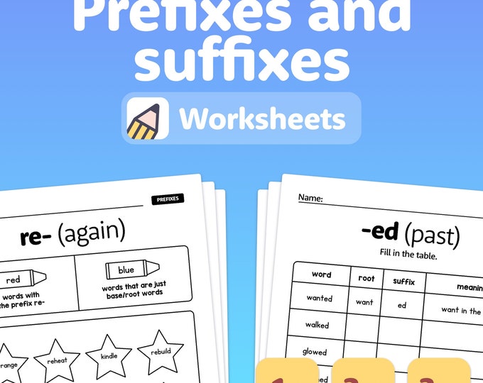 Prefixes and Suffixes Anchor Chart PDF Digital Only - Etsy UK