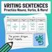 Writing Sentences Worksheets | 1st, 2nd, 3rd Grade / Practice Nouns ...