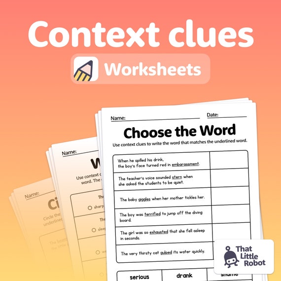 Using Context Clues Worksheets