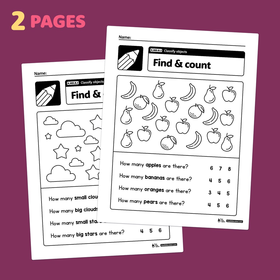 Classify Objects Worksheets | Kindergarten Math Centers, Sorting Shapes ...