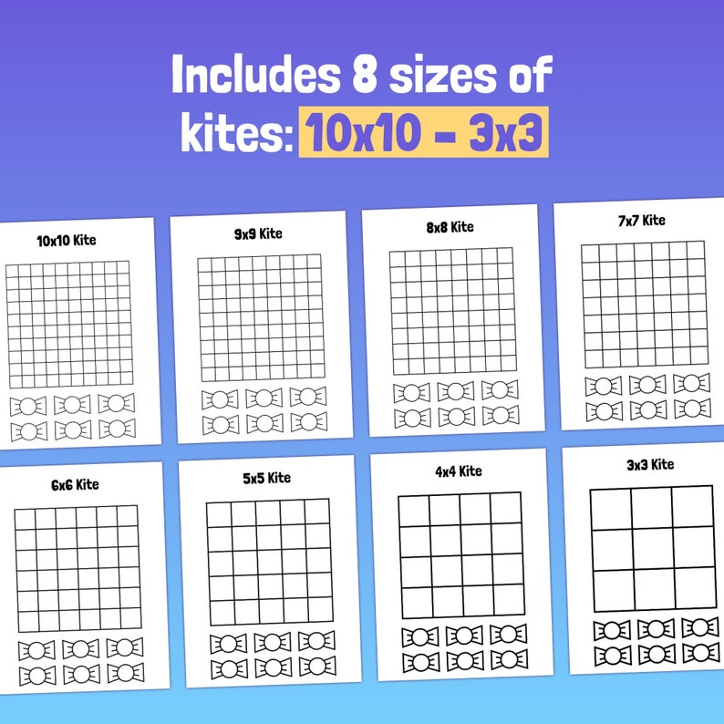 Fraction Kites 2nd 3rd 4th Grade Fractions Activity & - Etsy