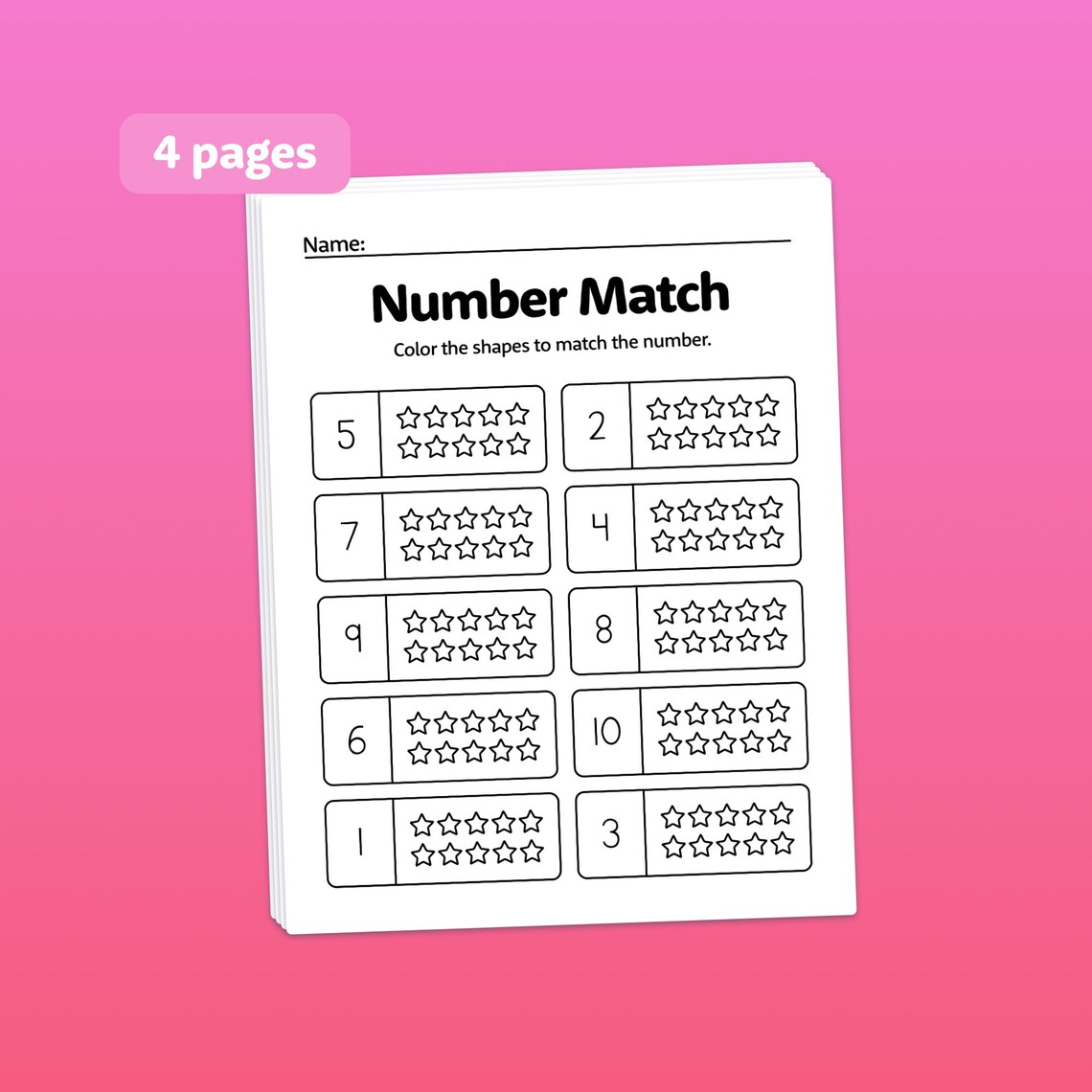 Counting Sets to 10 Kindergarten Counting & Cardinality Worksheets ...