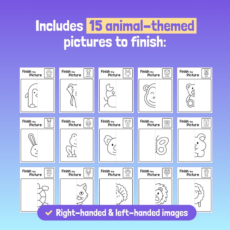 Directed Drawing Activity | How to Draw Animals, Kindergarten & 1st ...