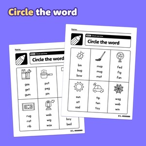 Onset and Rime Worksheets | Kindergarten Cvc Word Activities and ...