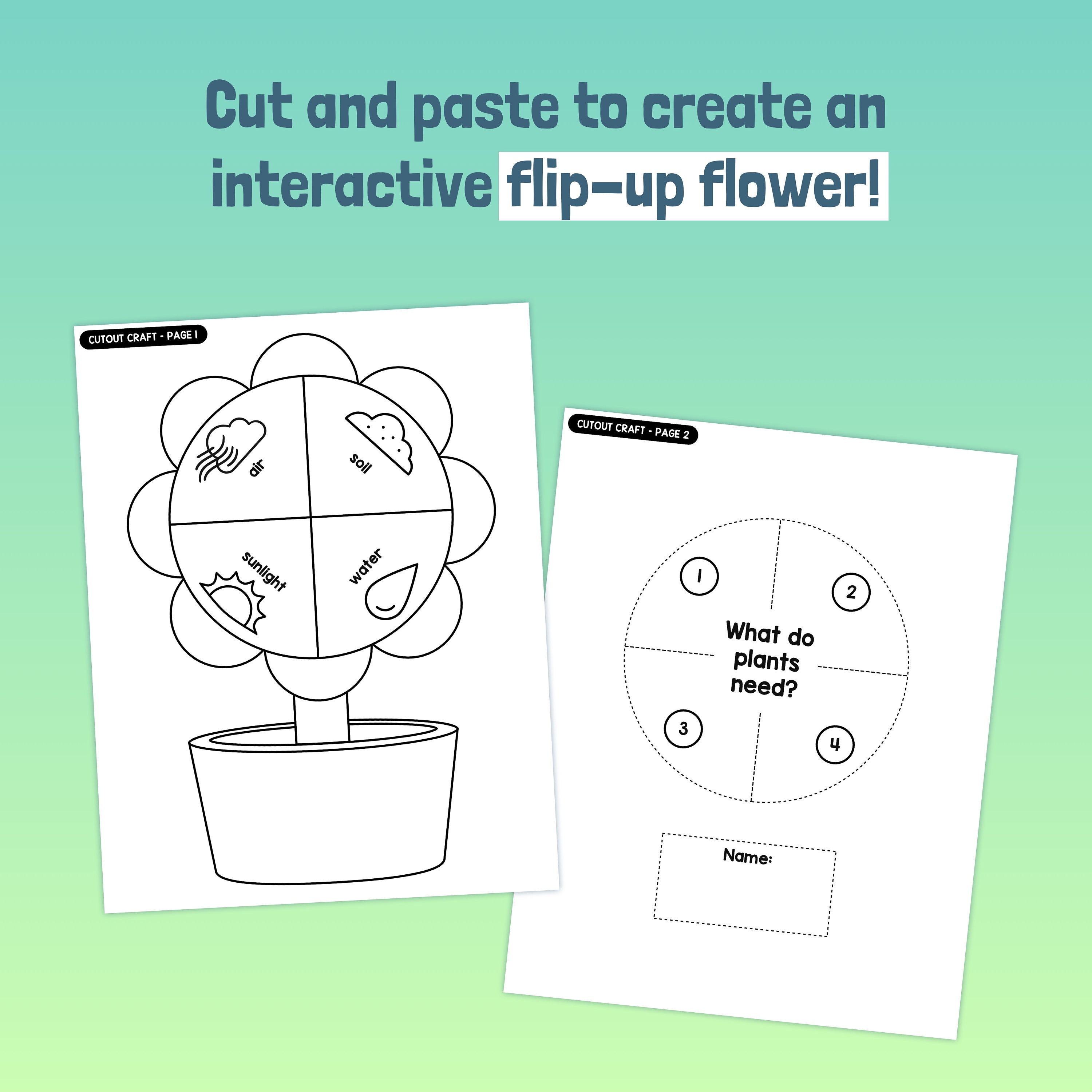 Mini Plant Unit | What Do Plants Need? – Flower Craft and Plant ...