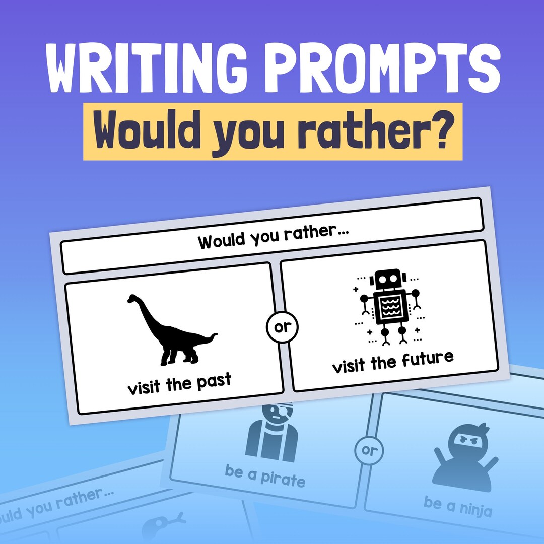 Would You Rather Opinion Writing Prompts | 1st, 2nd, 3rd Grade Reading ...