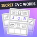 CVC Words Worksheets Letter Sounds Activity, CVC Words Morning Work ...