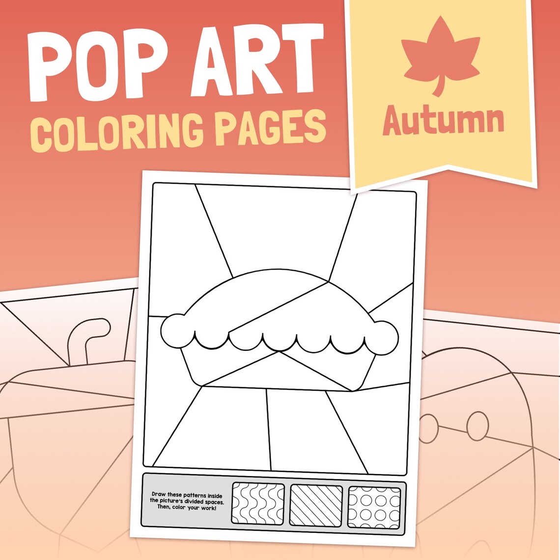 Pop Art Fall Coloring Pages Autumn Coloring Sheets, Fall Bulletin Board ...