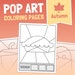 Pop Art Fall Coloring Pages | Autumn Coloring Sheets, Fall Bulletin ...