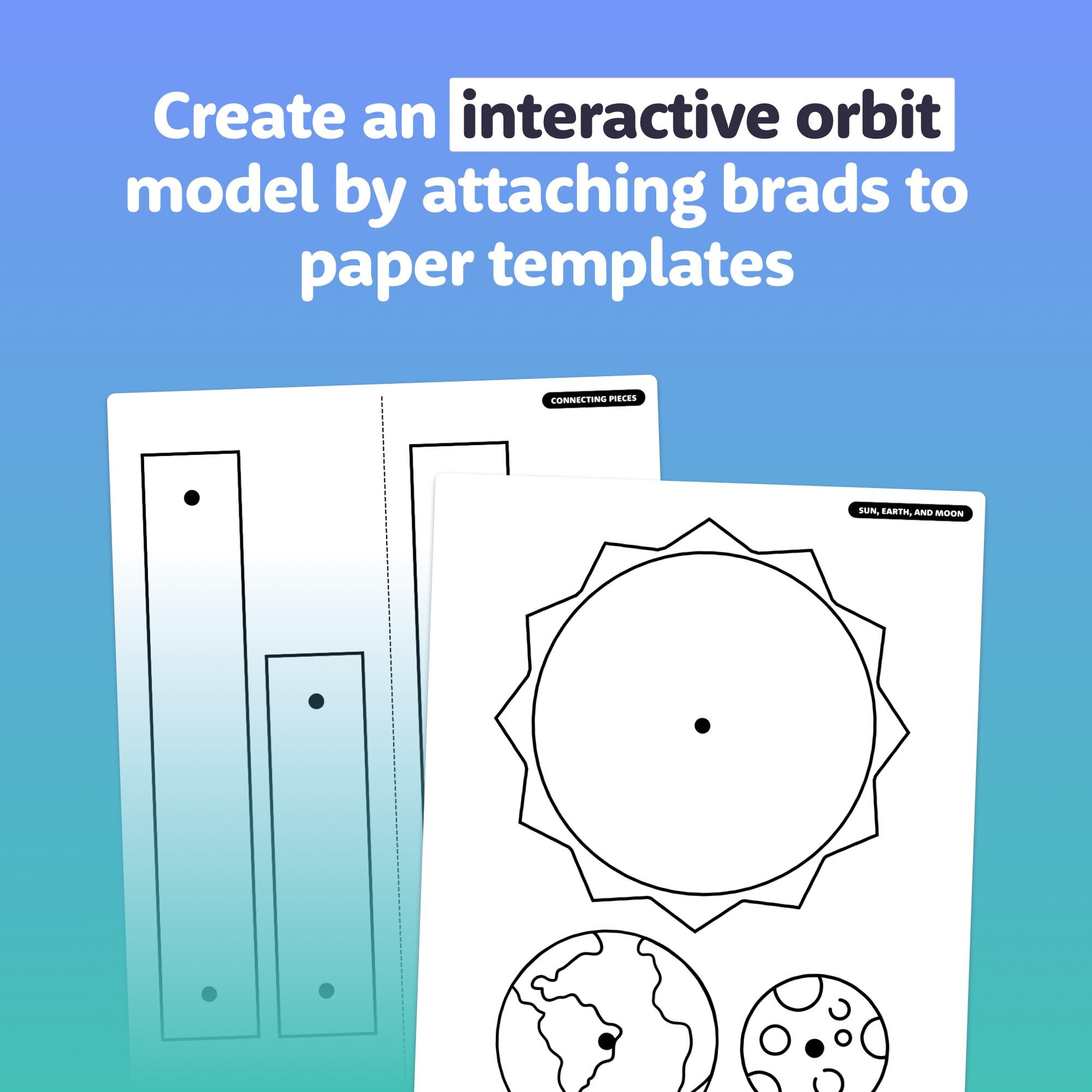 Sun, Earth, & Moon Orbit Model Activity | Science Craft and Astronomy ...