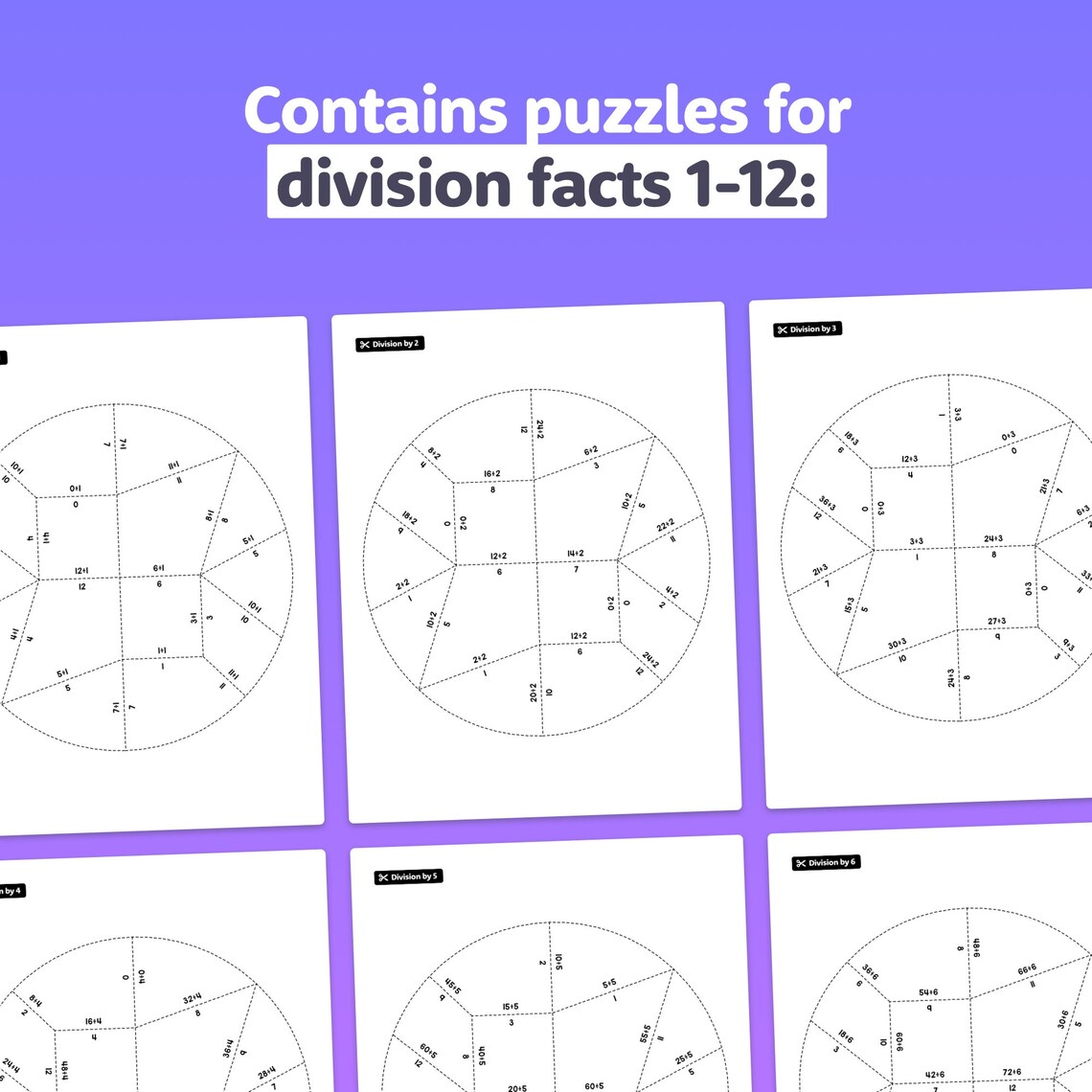 3rd Grade Division Puzzles | 3rd & 4th Grade Division Activity ...