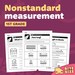 Nonstandard Measurement Worksheets | 1st Grade Length Math Activities ...