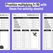 Times Tables Worksheets | 1-10 Multiplication Facts Activity, Outer ...