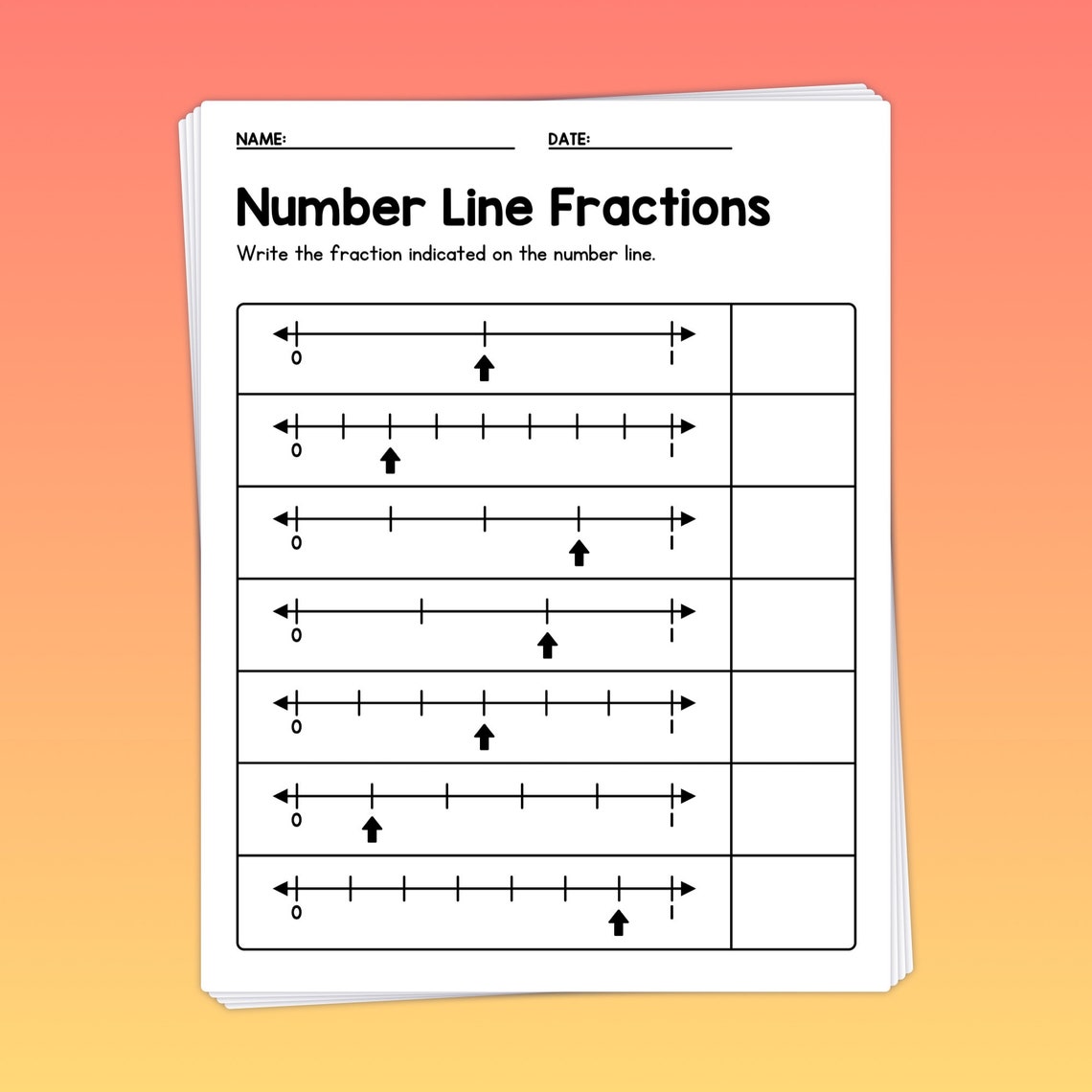 No Prep Fractions Worksheets 2nd, 3rd, 4th Grade Common Core Math ...