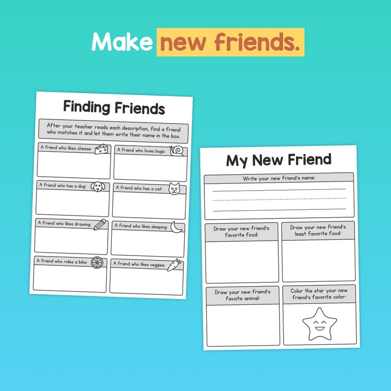 Second Grade Icebreaker Activities – NO PREP First Week of School Ice ...