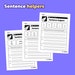 Writing Complete Sentences Worksheets | Kindergarten Sentence Building ...