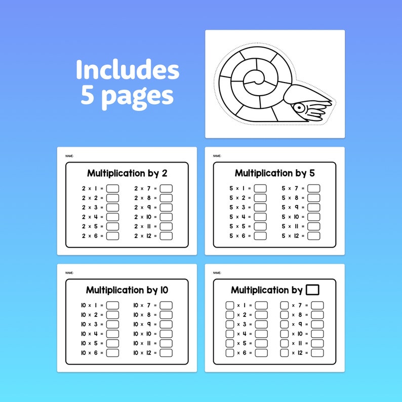 Skip Counting Craft | 1st, 2nd, 3rd Grade Skip Counting Activity, No ...