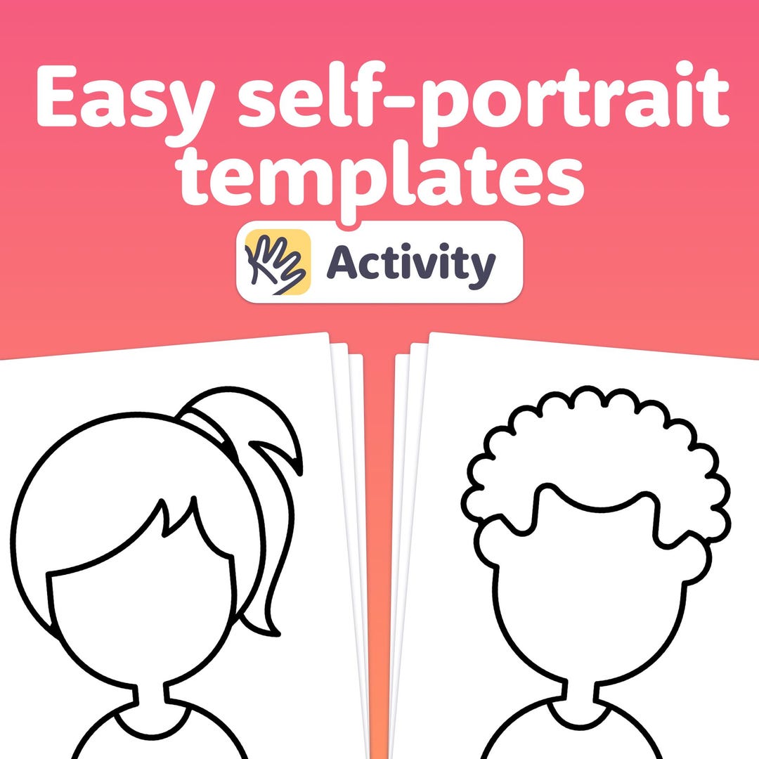 Self Portrait Templates | Kindergarten, 1st, 2nd Grade Back to School ...