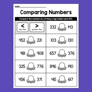 Place Value Worksheets | Space Place Value Activities — Hundreds, Tens ...