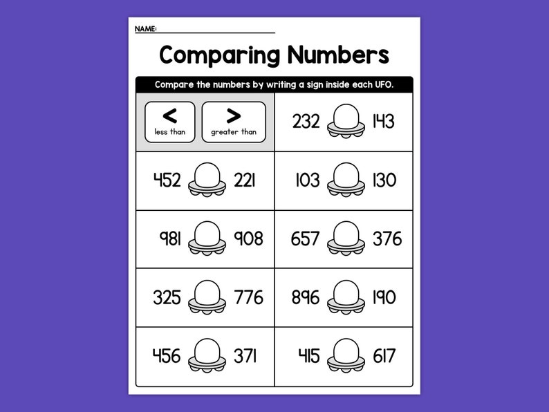 Place Value Worksheets | Space Place Value Activities — Hundreds, Tens ...