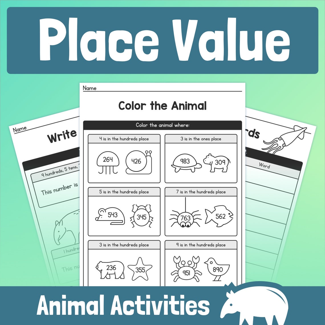 Place Value Worksheets | 1st, 2nd, 3rd Grade — Standard & Expanded Form ...