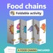 Foldable Food Chains Activity | Animal Ecosystems Craft & No Prep ...