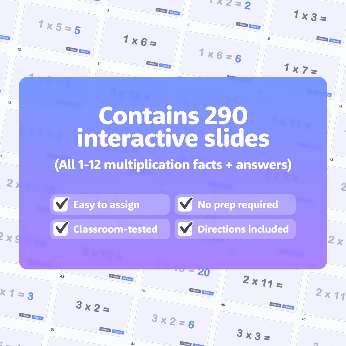 Multiplication Facts Practice | Multiplication Facts for Google Slides ...