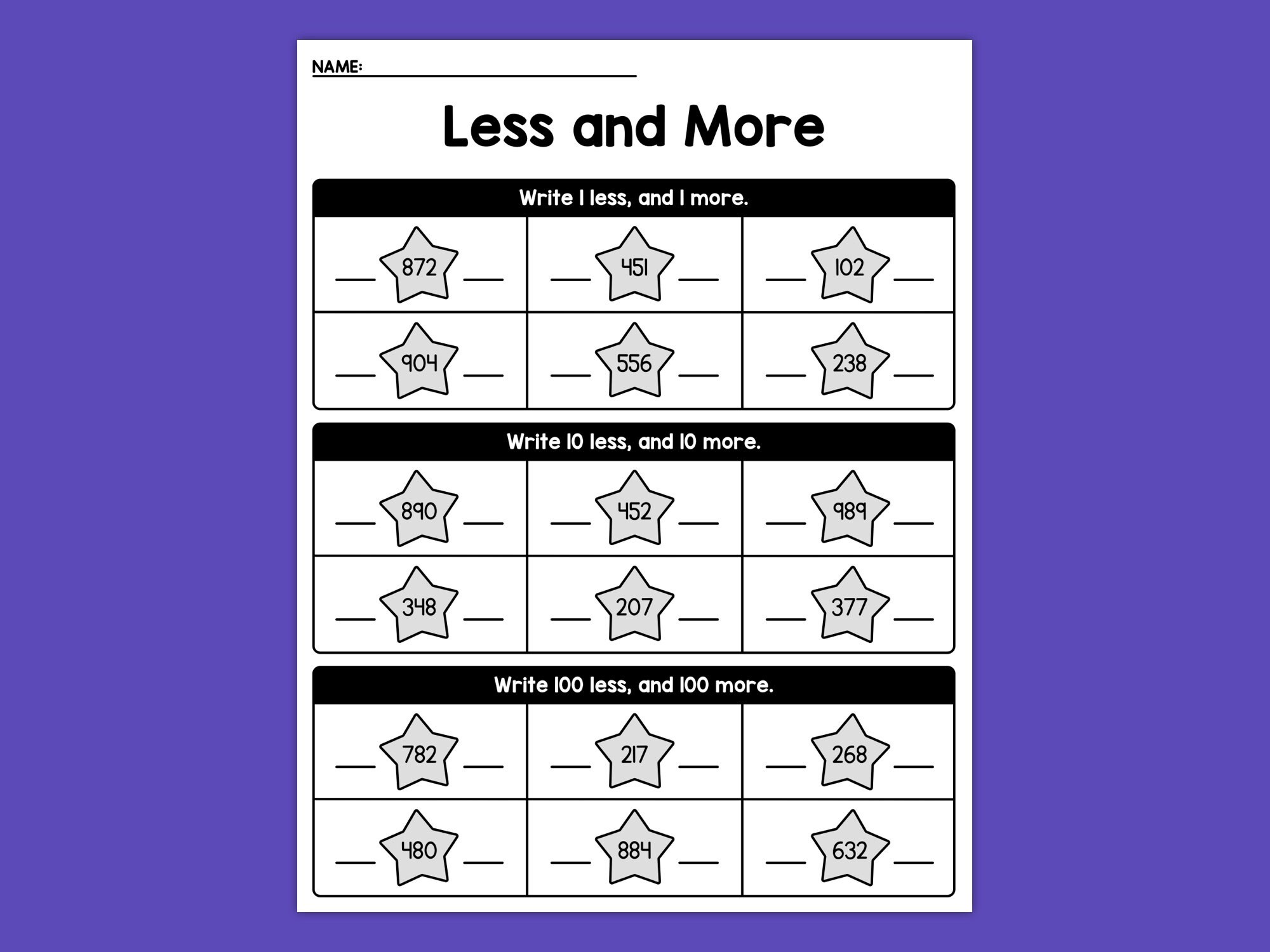 Place Value Worksheets | Space Place Value Activities — Hundreds, Tens ...