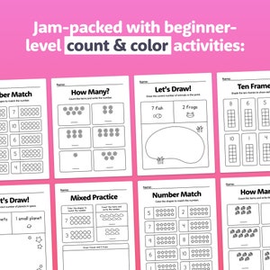 Counting Sets to 10 | Kindergarten Counting & Cardinality Worksheets ...