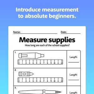 Measuring Length Worksheets | 1st Grade Length, 2nd Grade Length ...