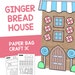 Gingerbread House Craft / Low-prep Art Center Activity / Kindergarten ...