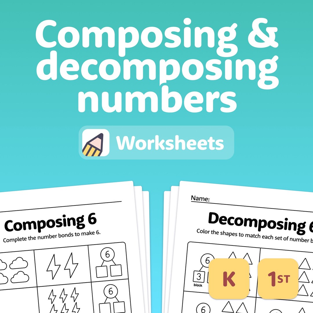 Composing Decomposing Numbers To 10 Worksheets Kindergarten Math Composing Decomposing Numbers To 10 Worksheets Kindergarten Math