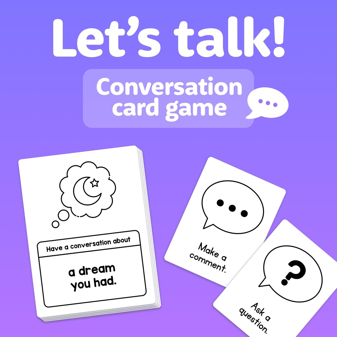 Conversation Game | 1st, 2nd, & 3rd Grade Group Conversation Activity ...