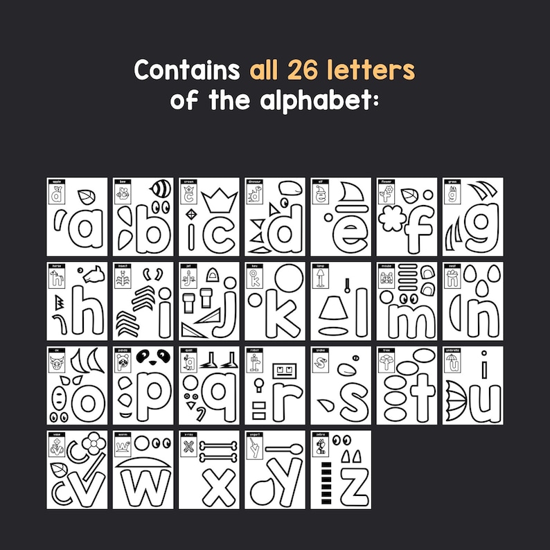 No Prep Alphabet Craft Pre-k, Kindergarten, & 1st Grade Letters of the ...