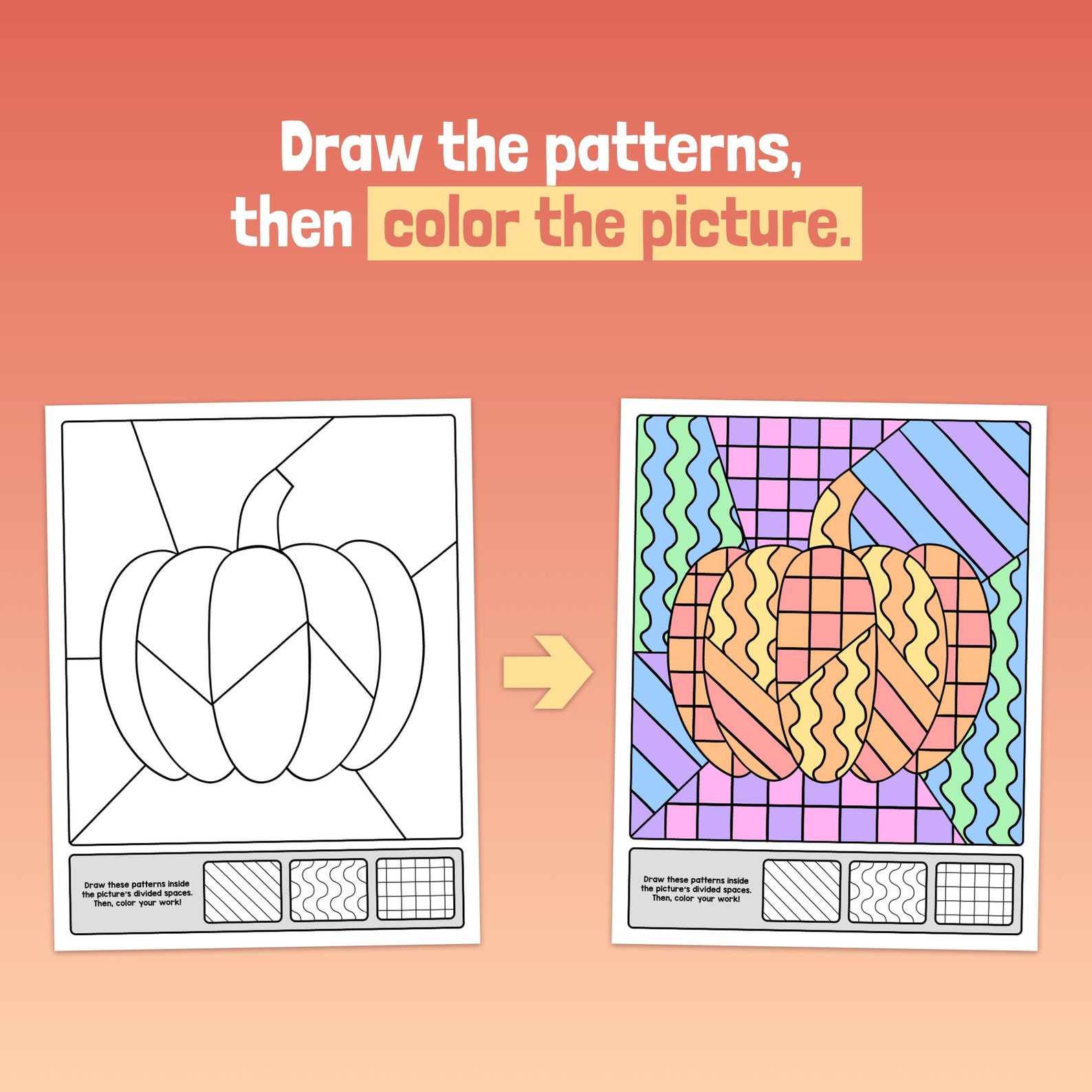 Pop Art Fall Coloring Pages | Autumn Coloring Sheets, Fall Bulletin ...