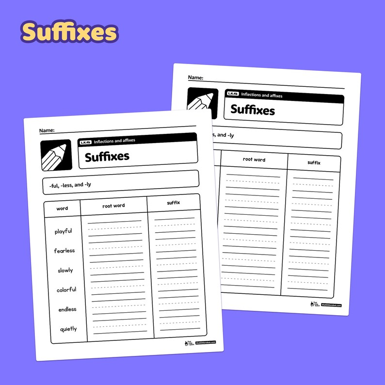 Inflections and Affixes Worksheets & Activities | Kindergarten Prefixes ...