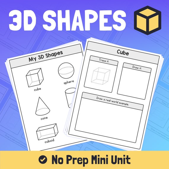 3d Shapes Worksheets