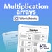 2nd & 3rd Grade Multiplication Array Worksheets | Multiplication ...