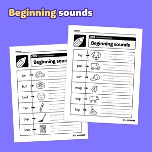 Phoneme Substitution Worksheets | Kindergarten CVC Word Phonemic ...