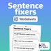 No Prep Fixing Sentences Worksheets | 1st, 2nd, 3rd Grade, & ESL ...