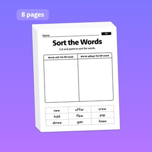 Diphthong Worksheets | No Prep 1st & 2nd Grade Diphthongs Activities ...