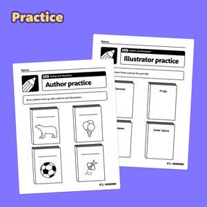 Author and Illustrator Worksheets | Kindergarten Reading & Parts of a ...