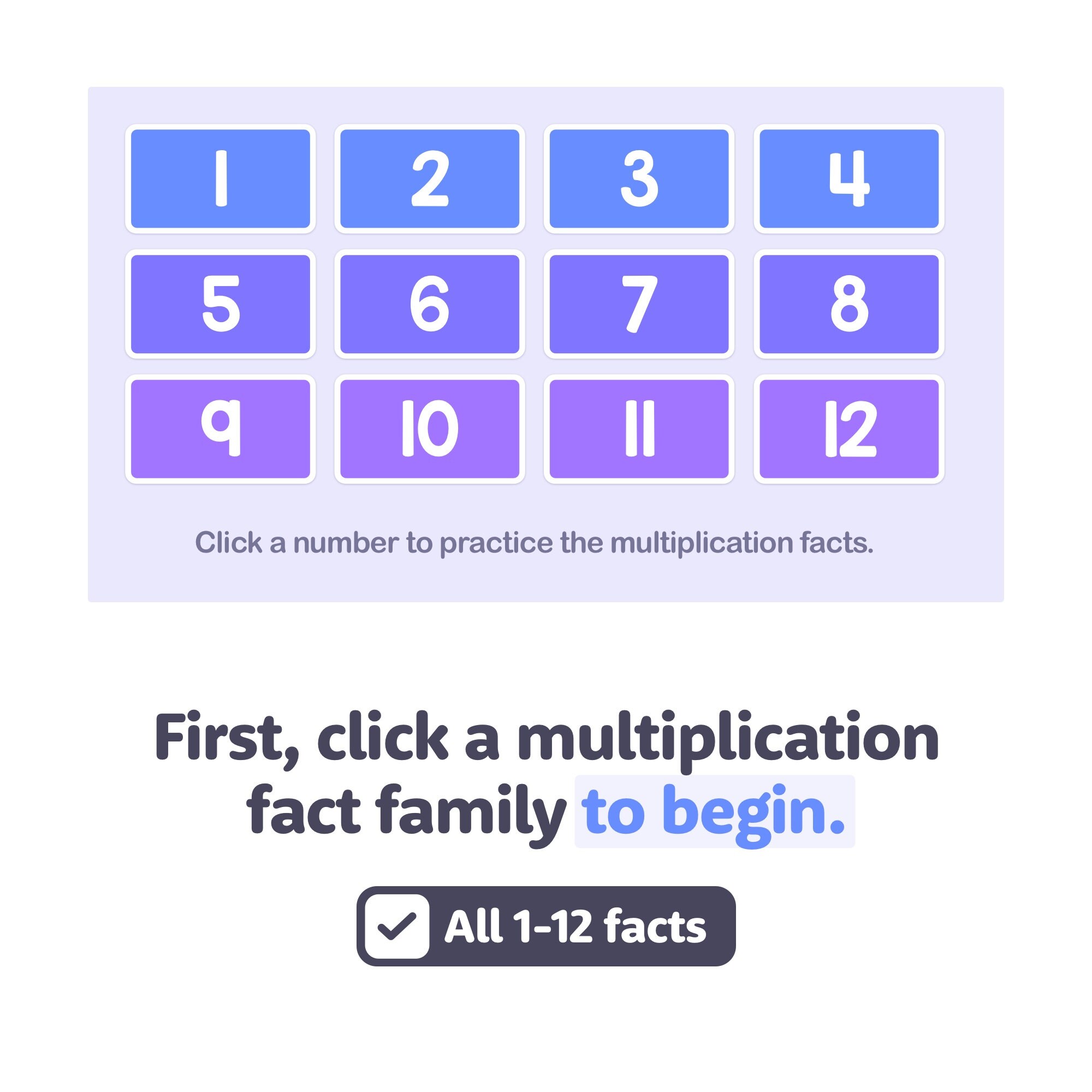 Multiplication Facts Practice | Multiplication Facts for Google Slides ...