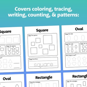 Simple 2D Shape Worksheets | Pre-k Shapes, Kindergarten Shapes, 1st ...