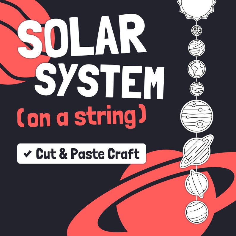 Solar System Craft | 2nd, 3rd, 4th, 5th Grade Planets Activity, Solar ...
