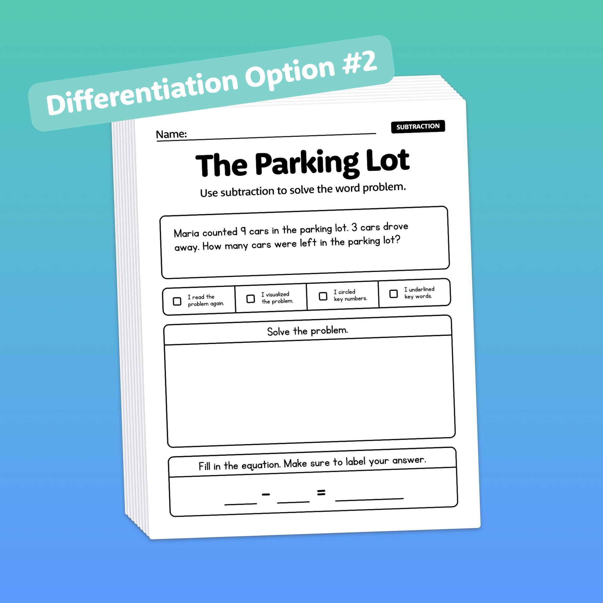 2nd Grade Addition and Subtraction Word Problem Worksheets Addition and ...