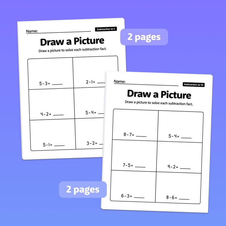 Subtraction Strategies Worksheets | 2nd & 1st Grade Subtraction ...