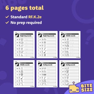 Phoneme Substitution Worksheets | Kindergarten CVC Word Phonemic ...